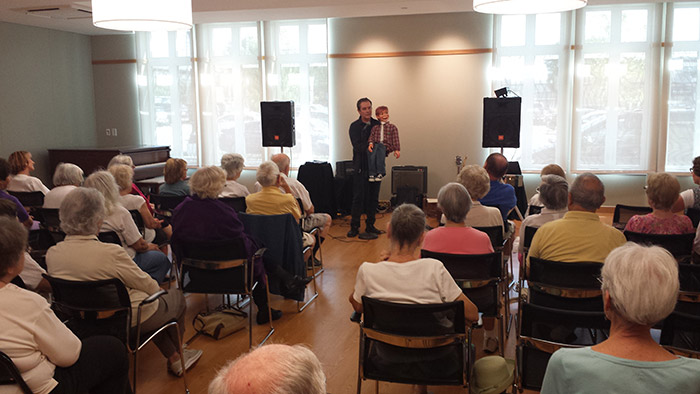 Ventriloquist Brian Tiernan Mesmerizes at Needham Senior Center ...